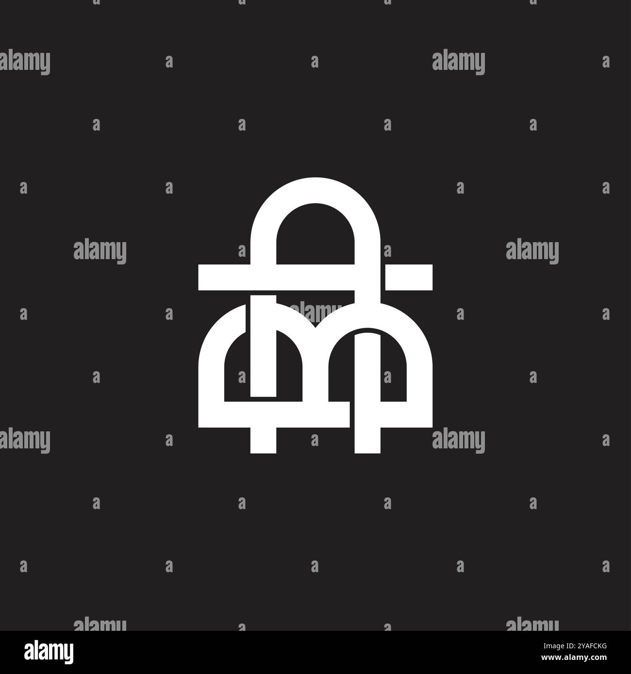 Vector letters overlapping Stock Vector Images - Alamy