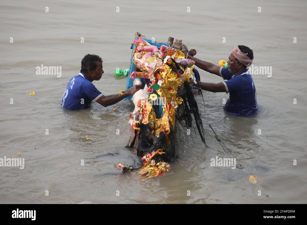 Ritual de durga puja hi-res stock photography and images - Alamy