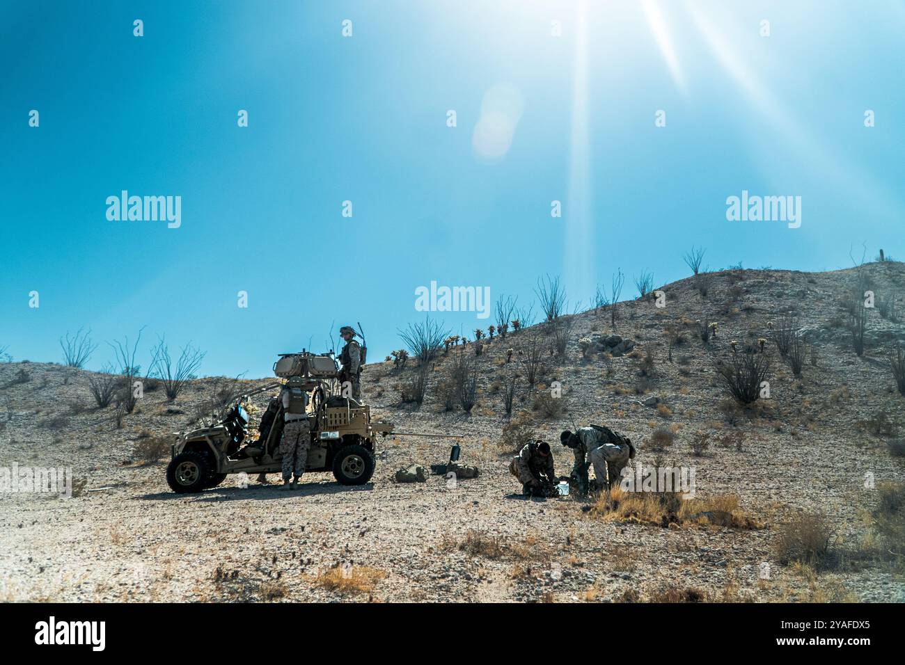 U.S. Marines assigned to Marine Aviation Weapons and Tactics Squadron ...