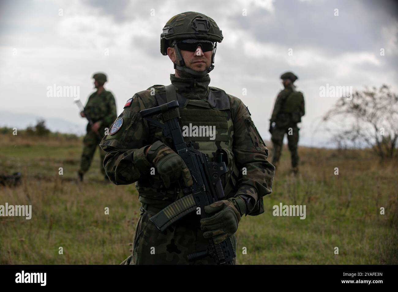 Polish soldiers assigned to Regional Command East of the #NATO-led # ...