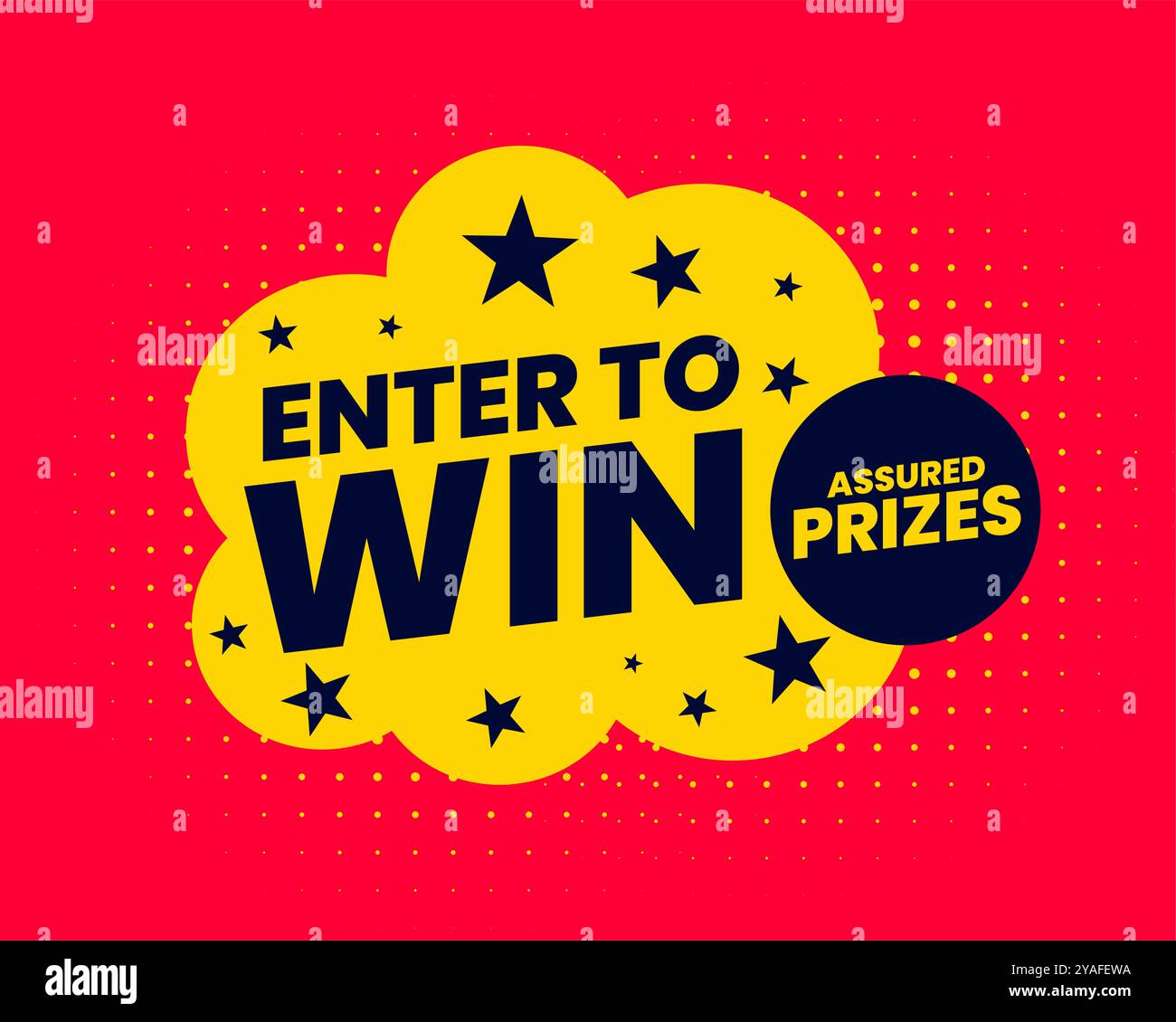 enter to win assured prizes template join the exciting contest vector ...