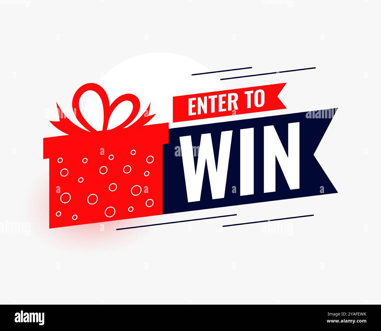 eye catching enter now and win big gifts template vector Stock Vector ...