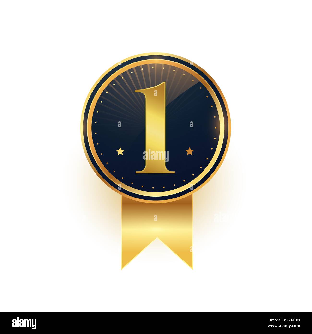 golden number 1 victory sign for winners or champions vector Stock ...