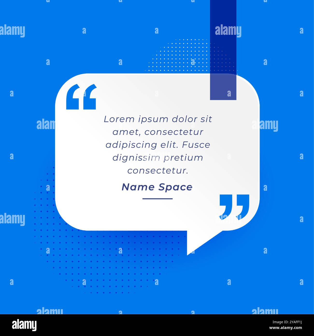 chat bubble quotation box for inspirational text vector Stock Vector ...