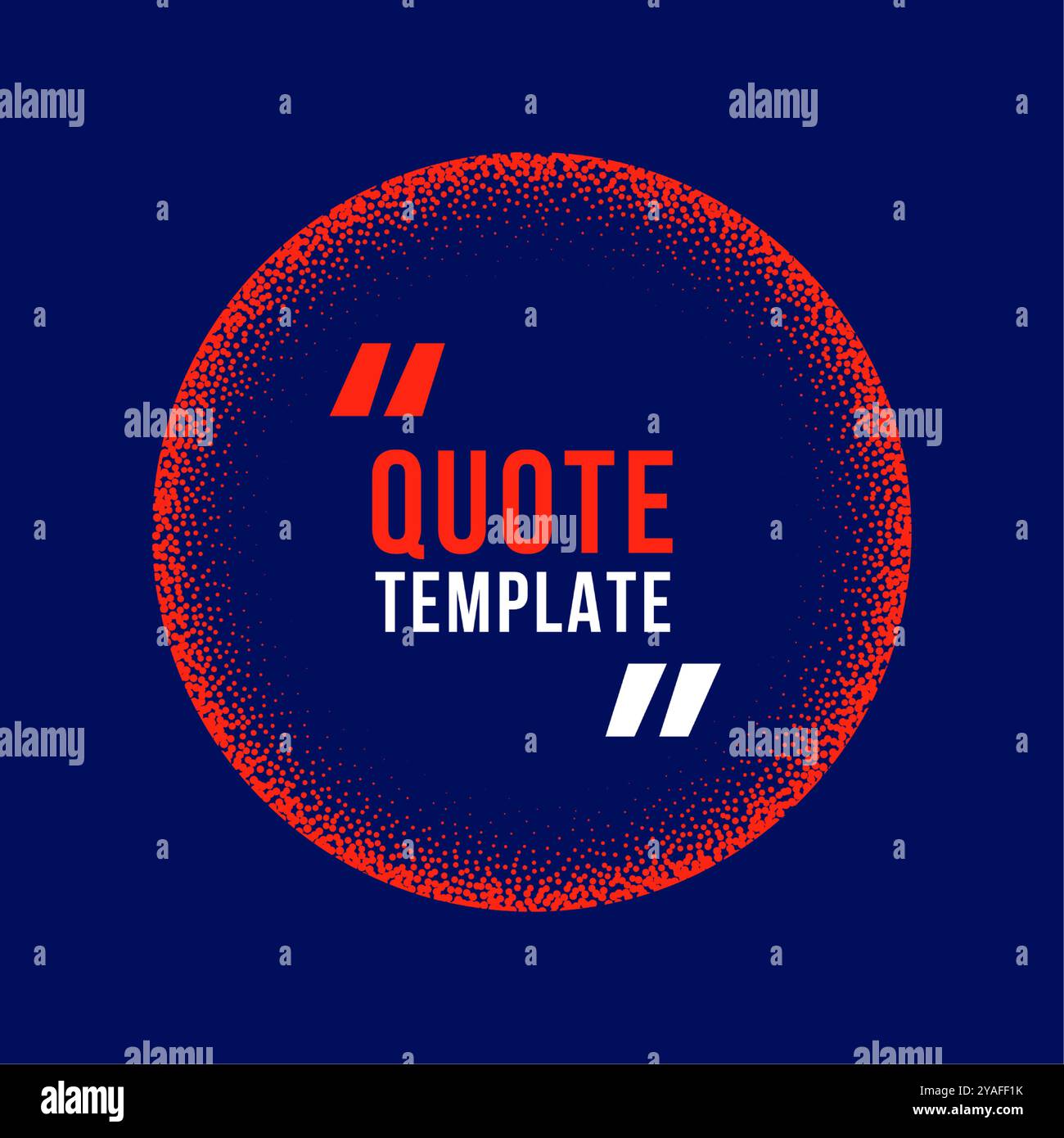 modern quote circle box background with text space vector Stock Vector ...