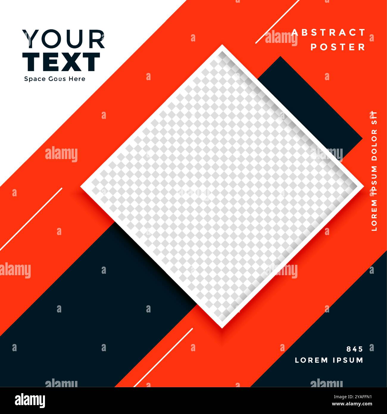 abstract social media promotional frame template with image space ...