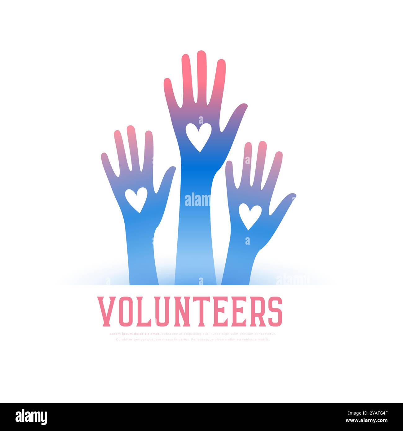 Love volunteers Stock Vector Images - Alamy