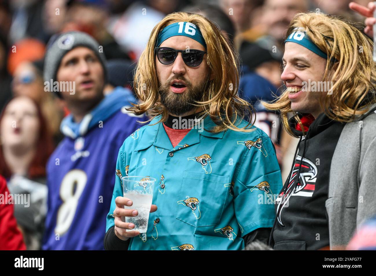 Jacksonville Jaguars fans during the Week 6 match Chicago Bears vs ...