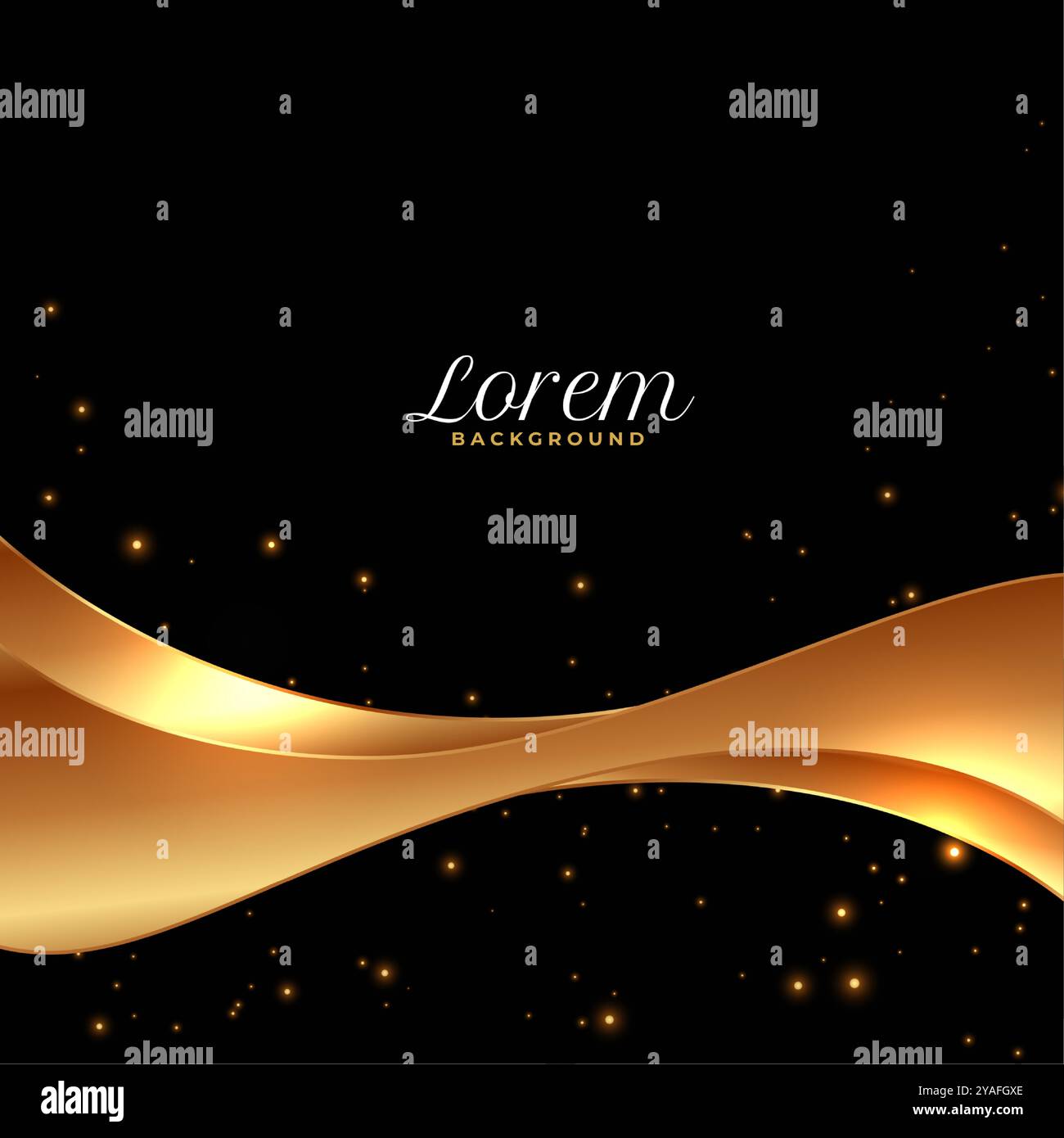 shiny particle dark background with abstract golden design vector Stock ...