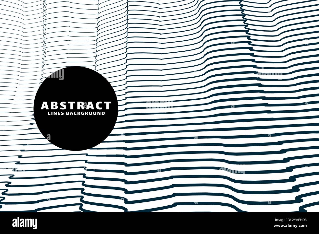 abstract and elegant continuous black outline background vector Stock ...