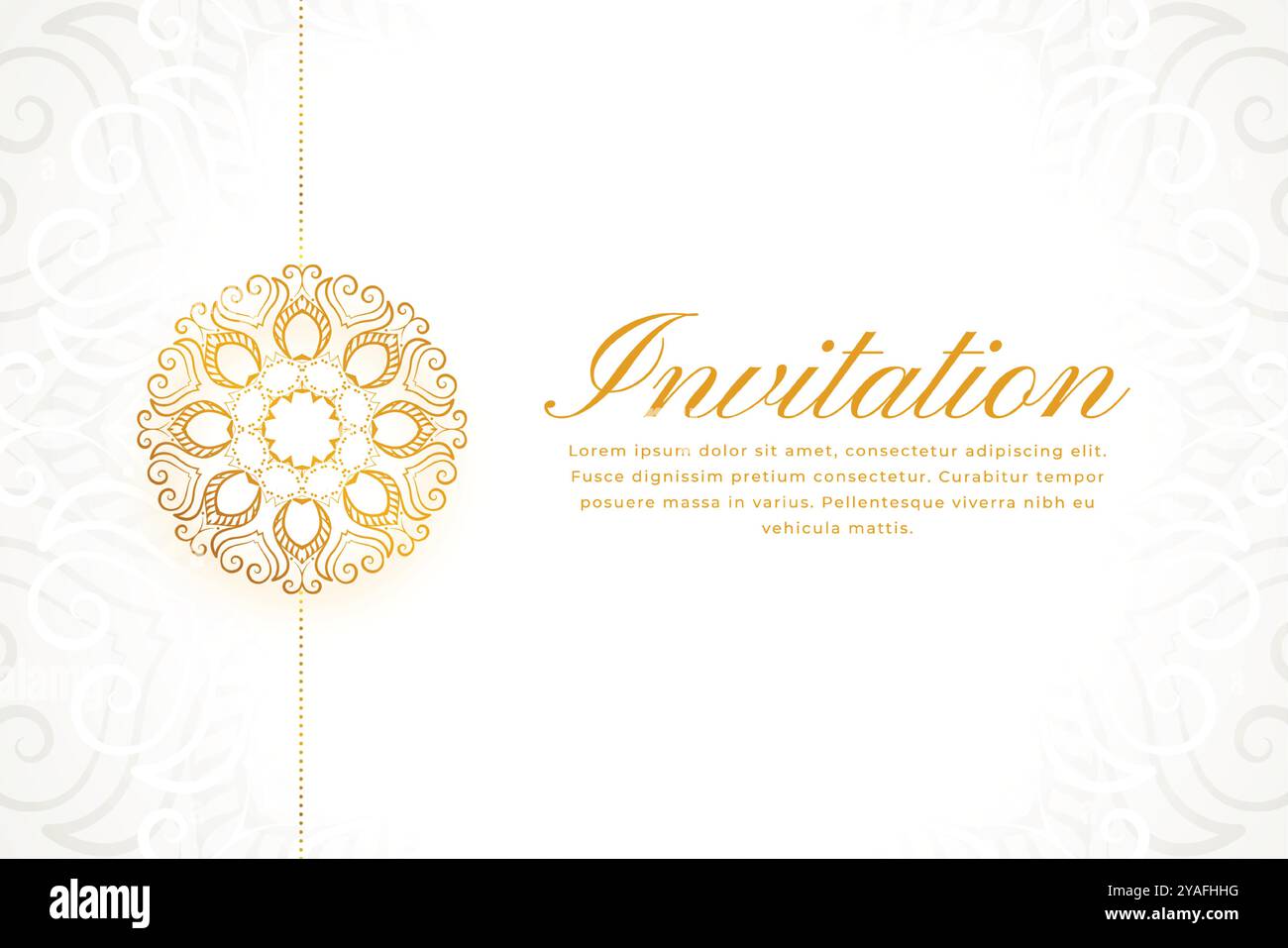 classic style golden floral background for greeting or invitation cards ...
