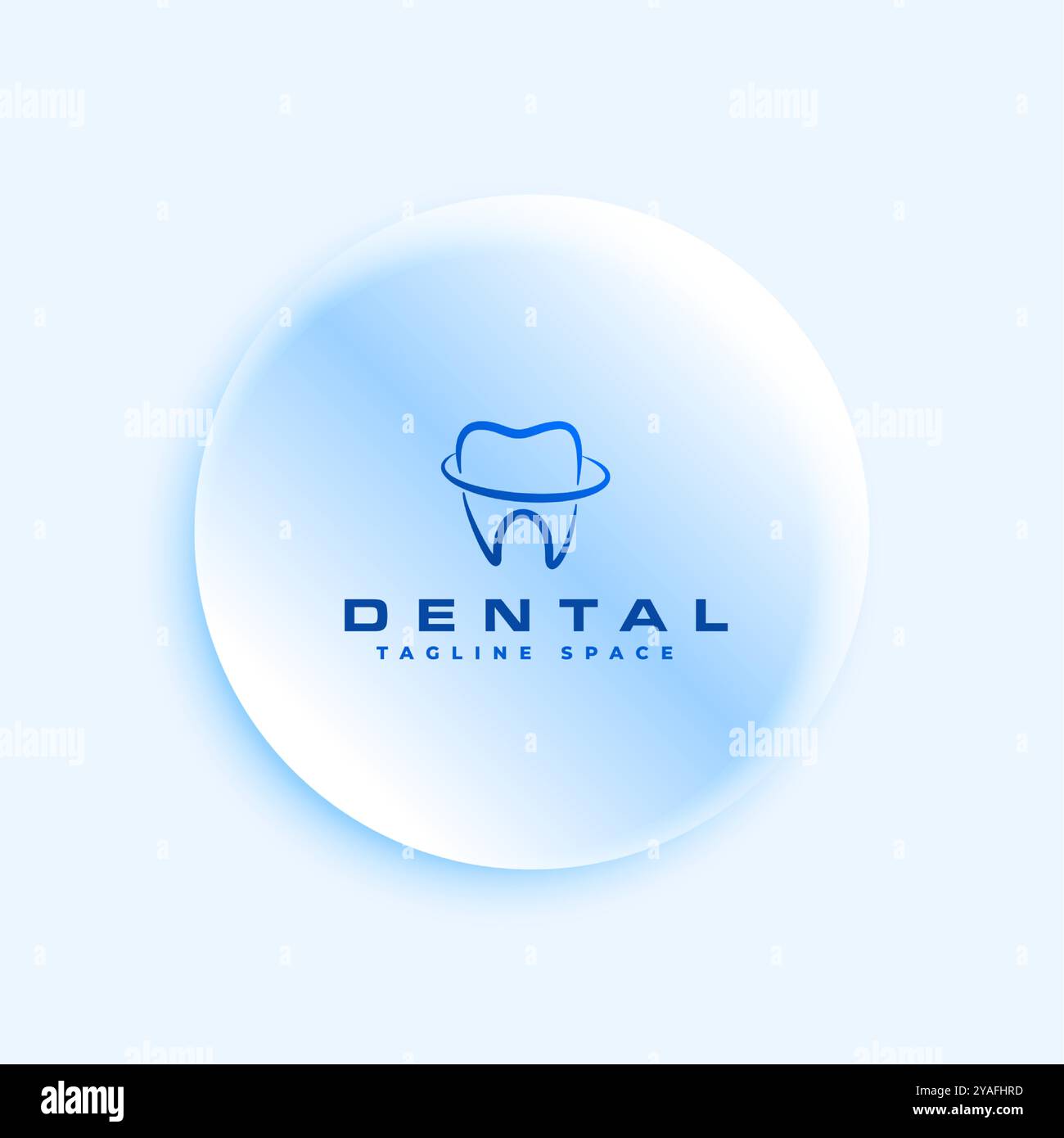 creative dental care tooth logo sign template vector Stock Vector Image ...