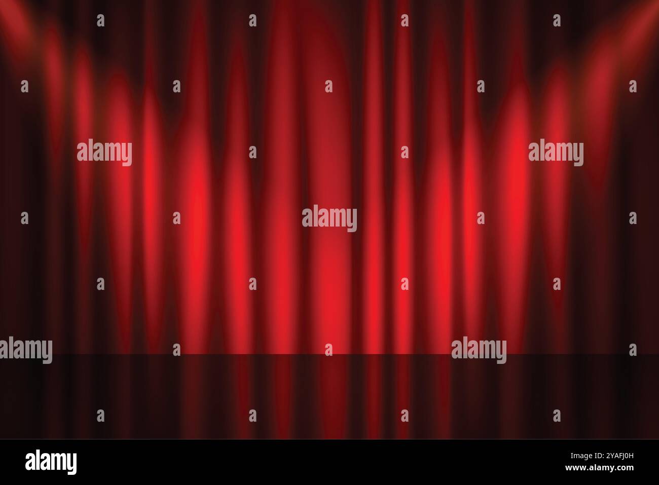 custom red stage curtain banner with spot light effect vector Stock ...