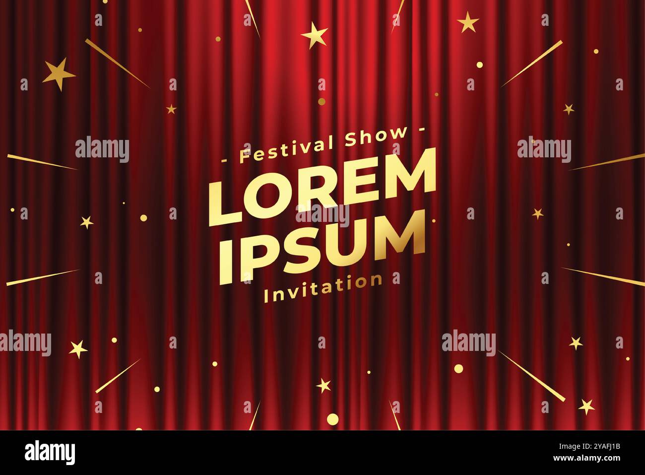 Gold party curtain Stock Vector Images - Alamy