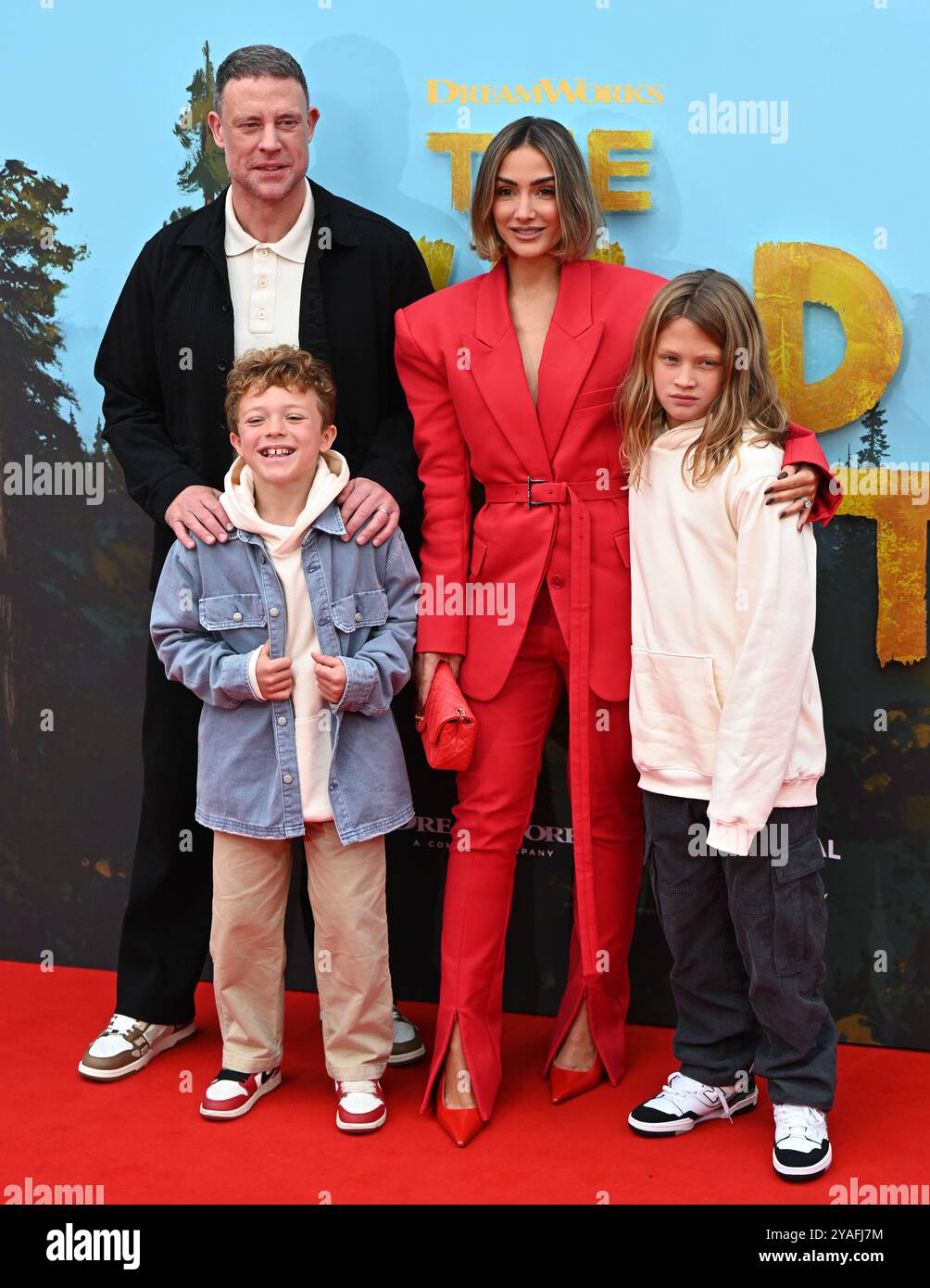 LONDON, UK. 13th Oct, 2024. Wayne Bridge and Frankie Bridge with ...
