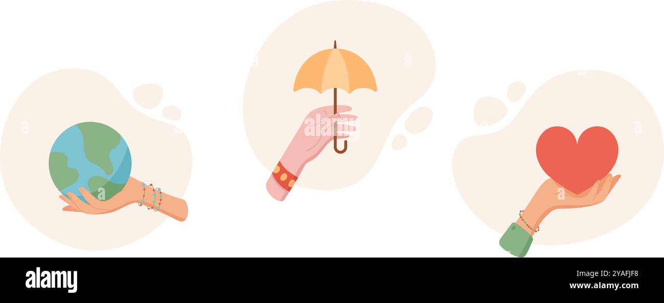 Hand Hold Icon Set Stock Vector Image & Art - Alamy