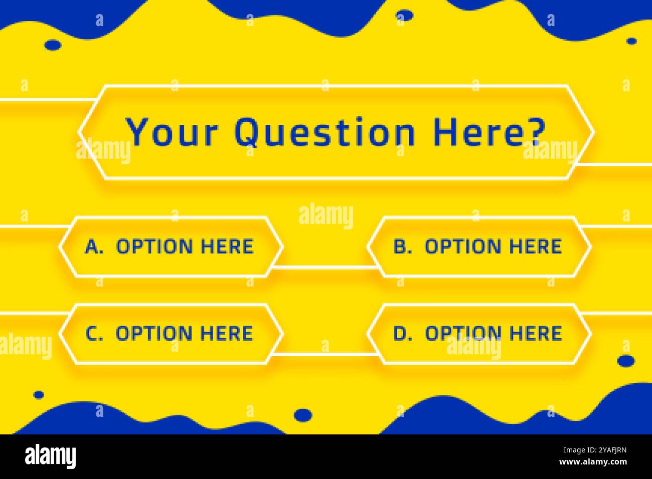 multiple option quiz game template in problem solving concept vector ...