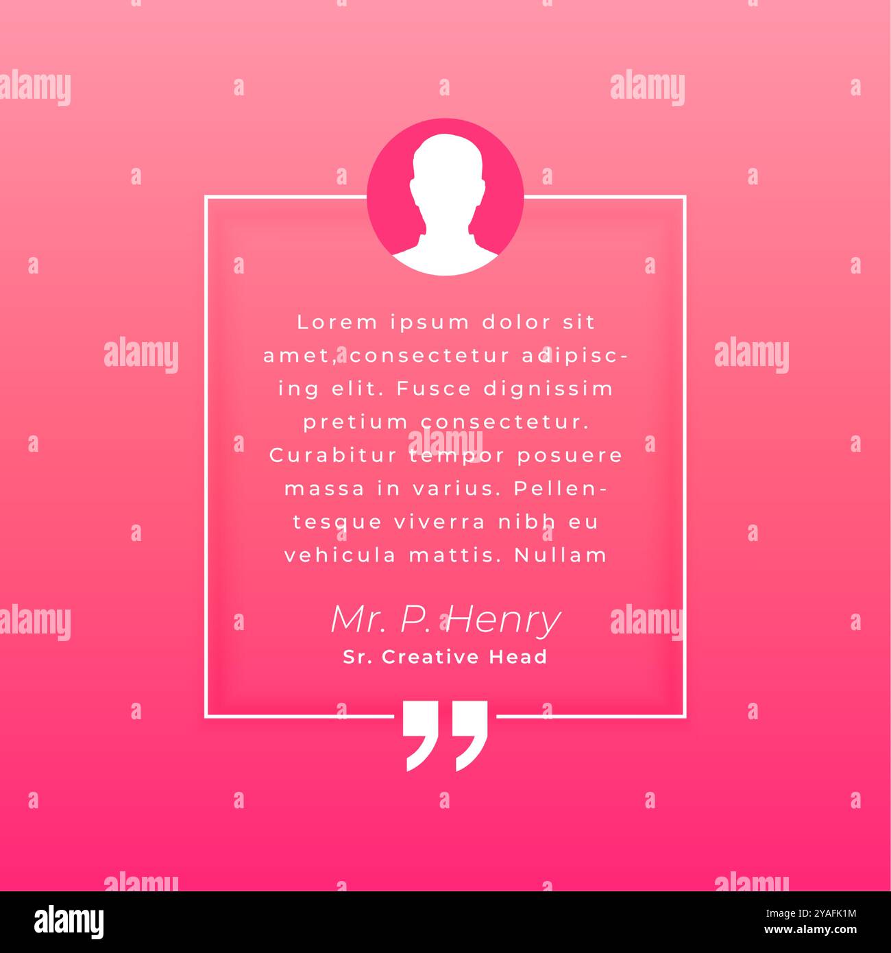 infographic testimonial template for inspirational quote or message ...
