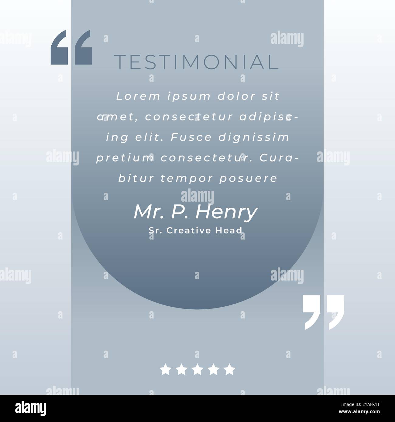 social media testimony quote template for content vector Stock Vector ...