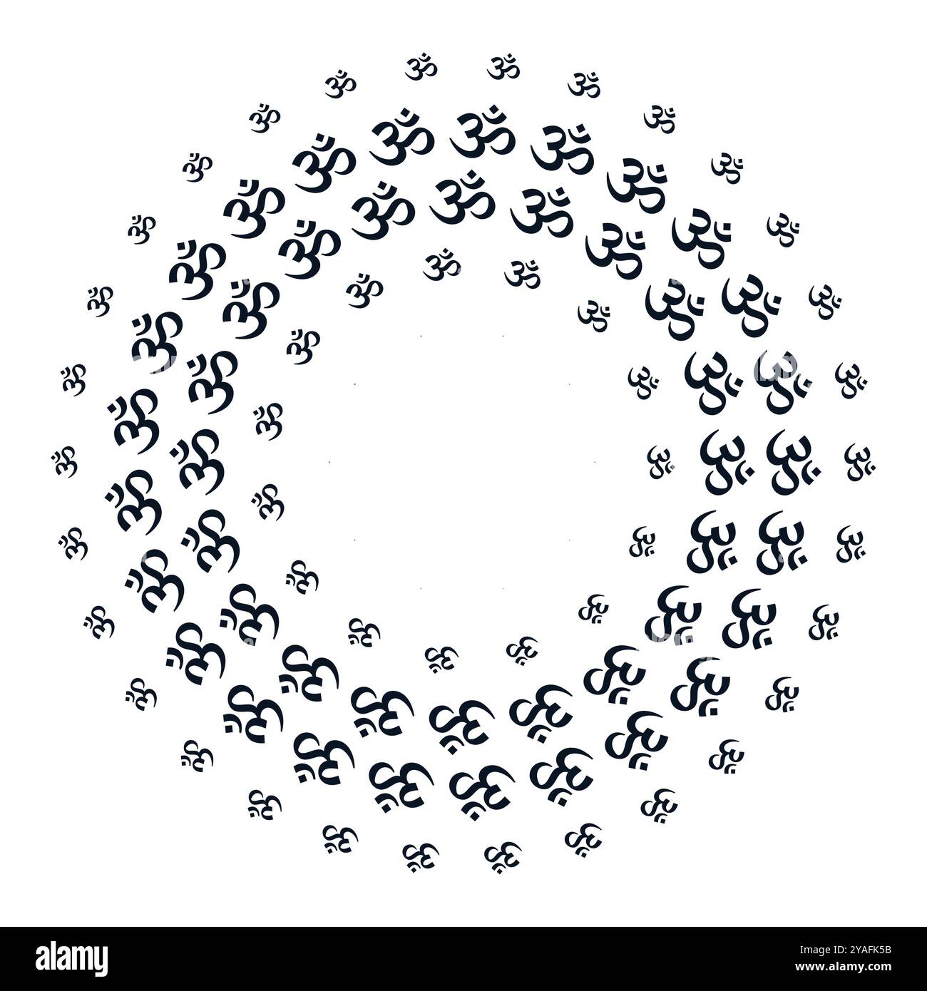 elegant hindu religious om sign for spiritual knowledge and peace ...