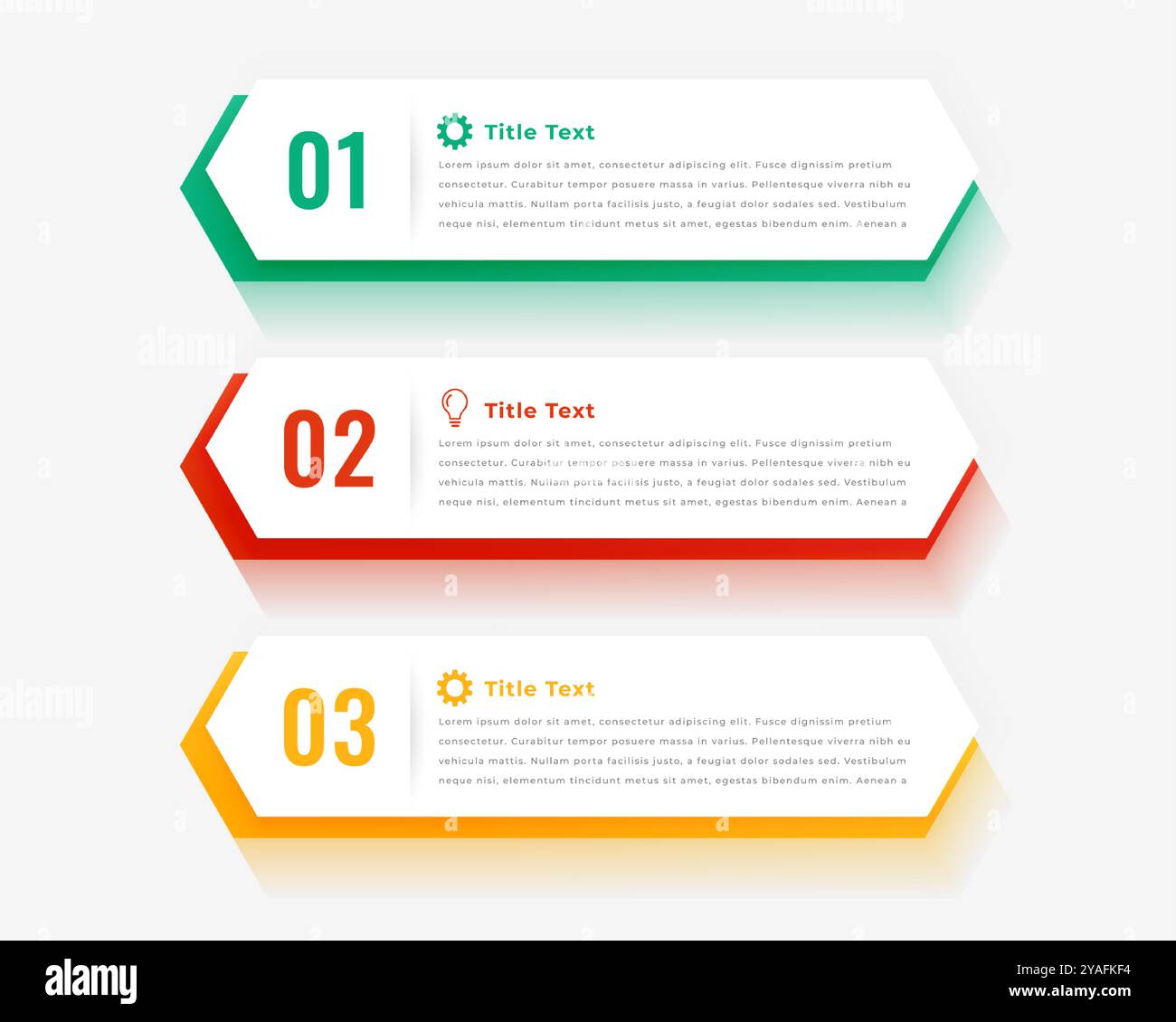 corporate 3 step infograph template for data visualization vector Stock ...