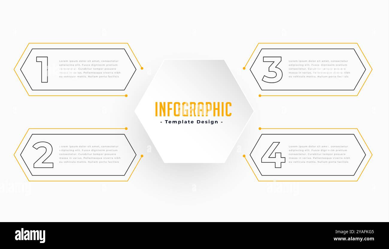 4 steps infographic sequence timeline template in geometric style ...