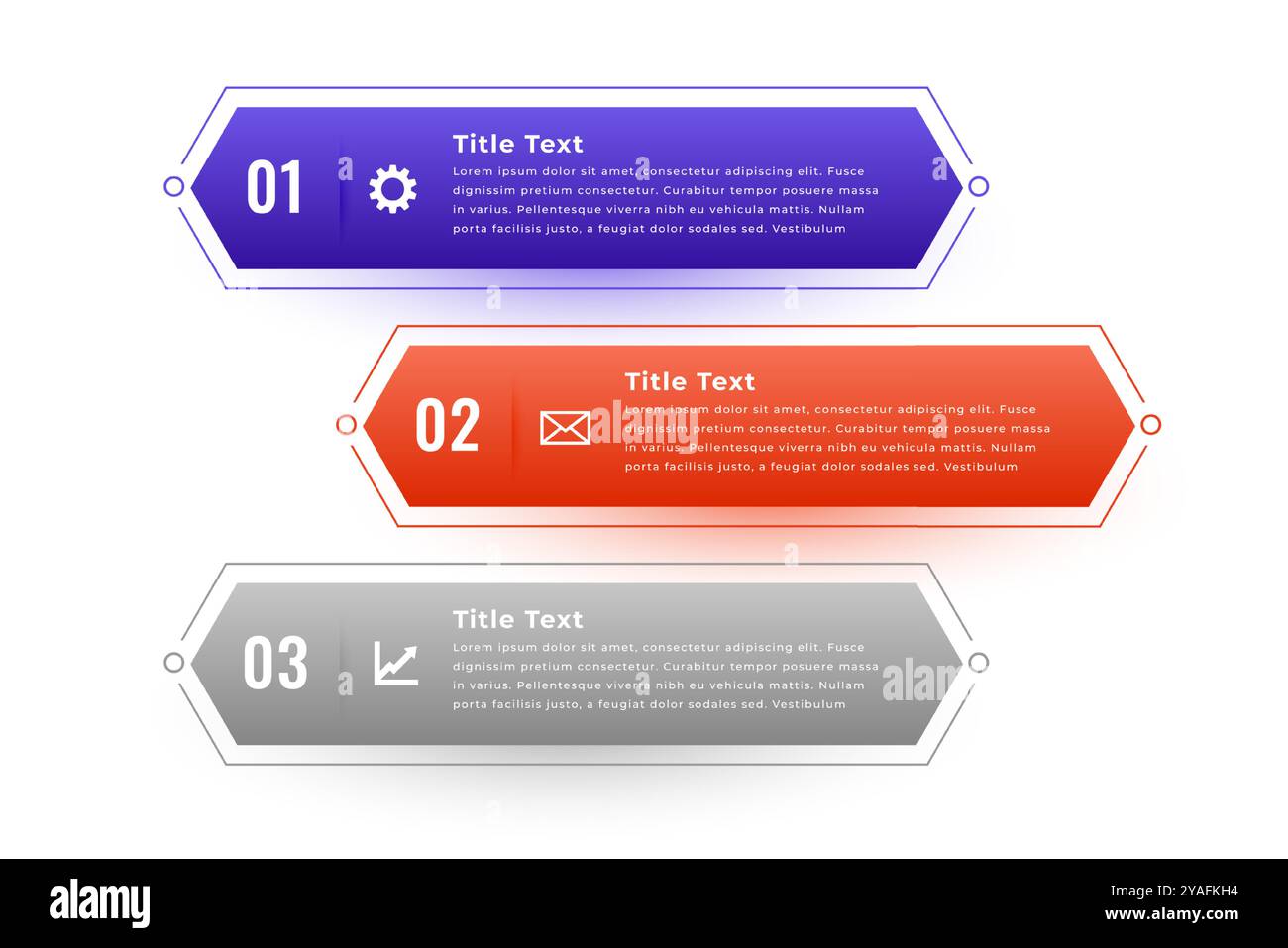 three step infographic option chart template for business presentation ...
