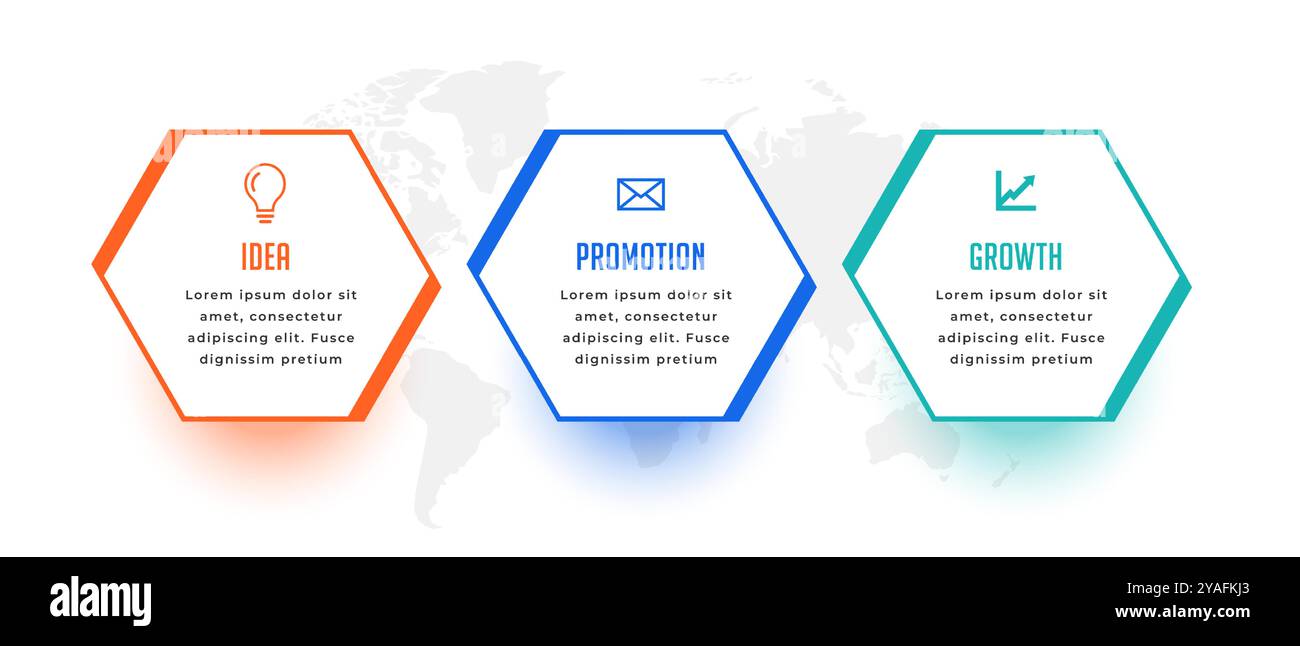 3 step infographic workflow chart layout for data visualization vector ...