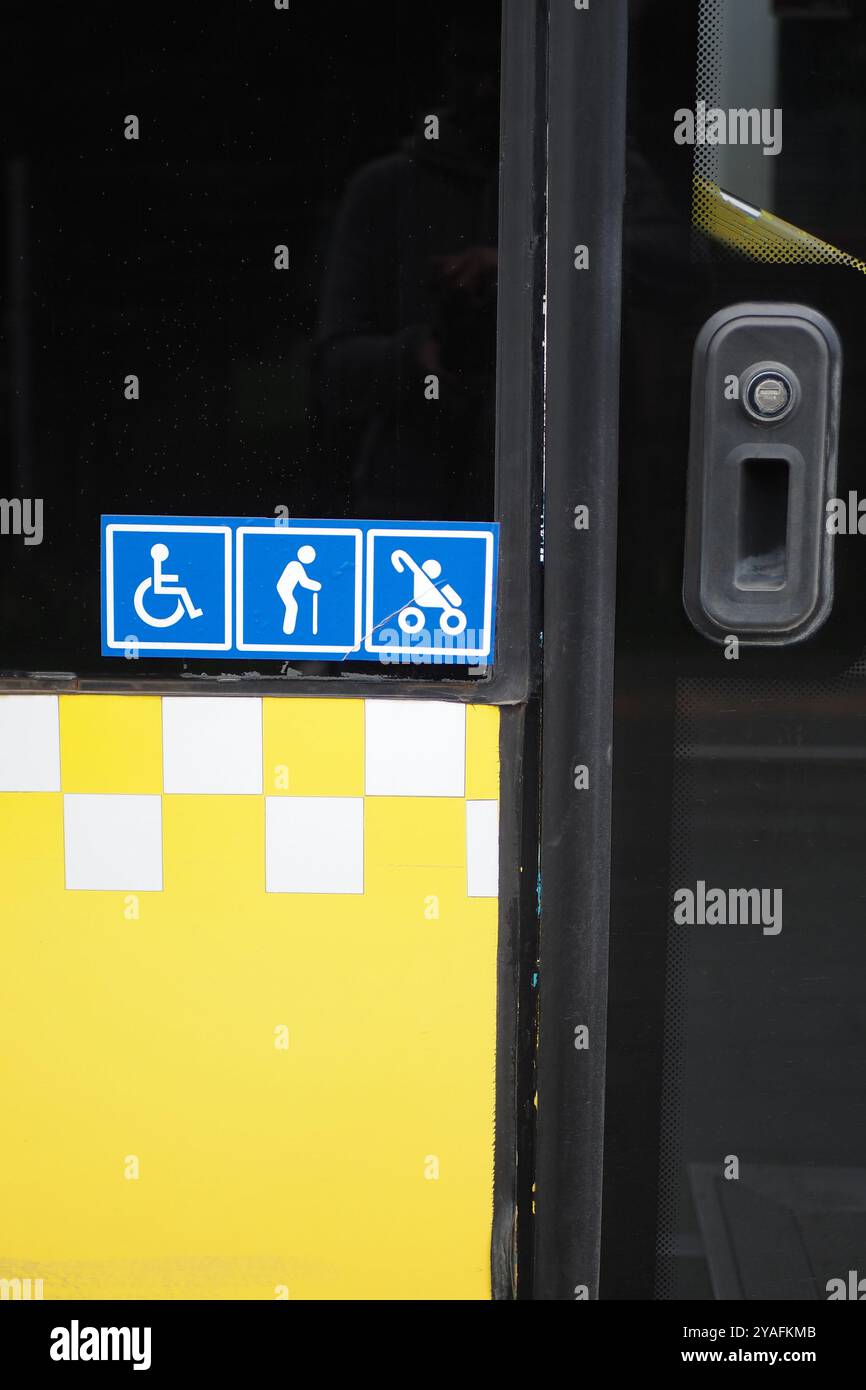 Enhancing accessibility with yellow checkerboard symbols for public ...
