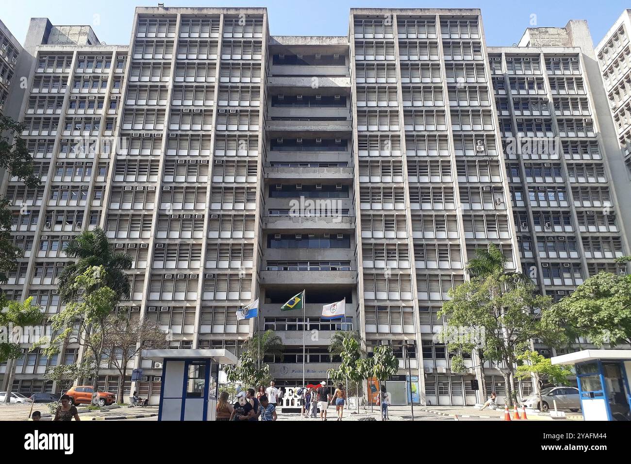 Rio de Janeiro, Brazil, October 6, 2024. Facade of the State University ...