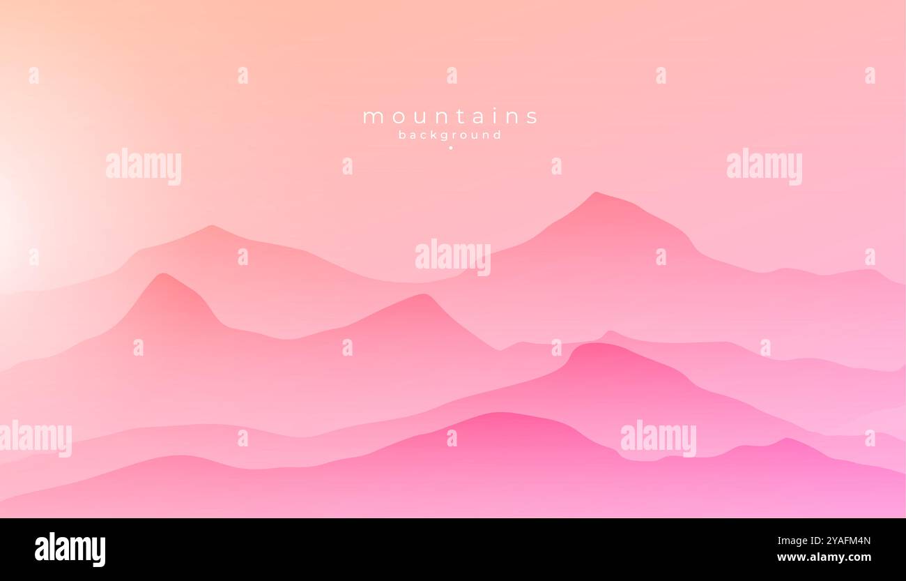 Alpine rocky landscape Stock Vector Images - Alamy