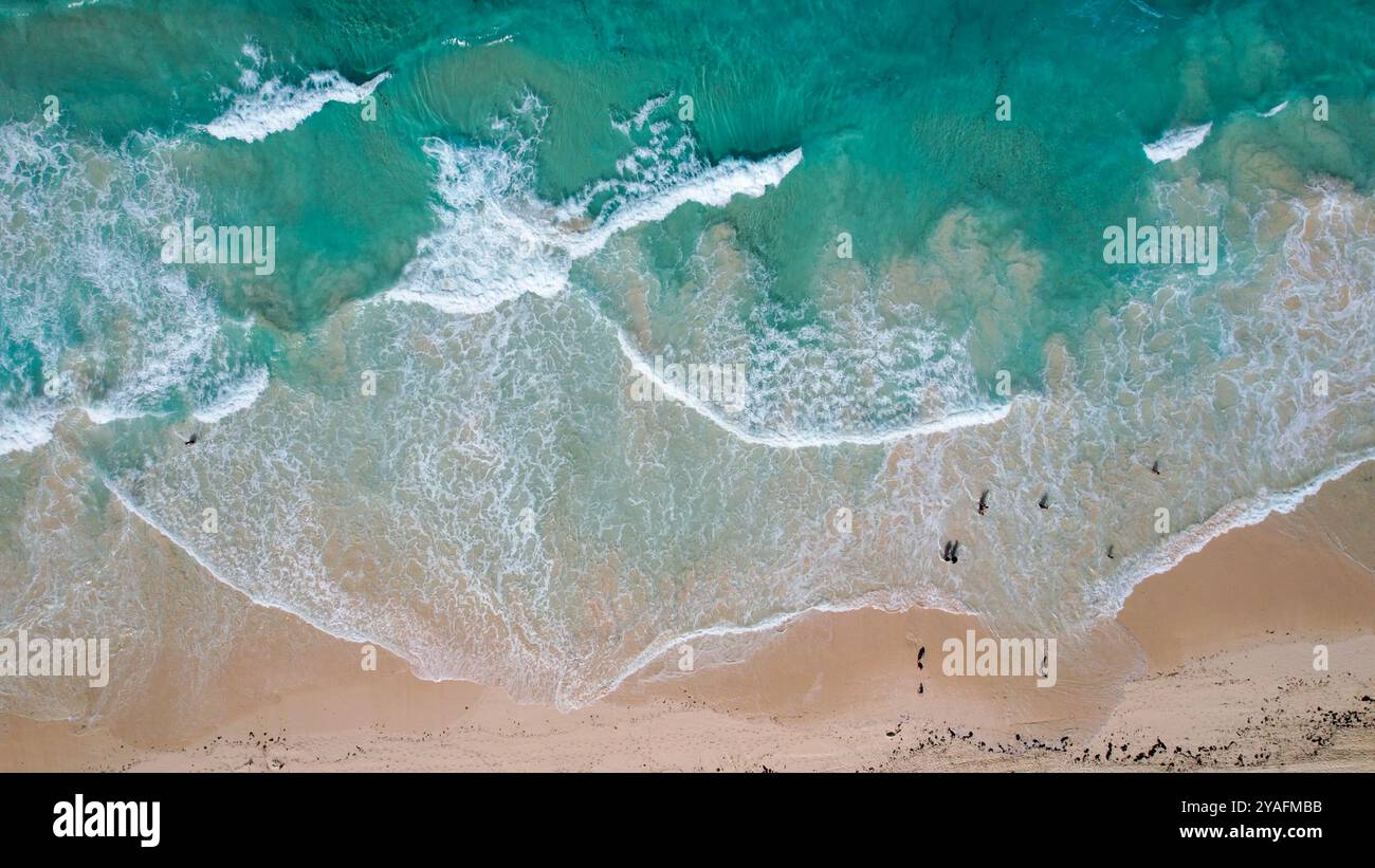 Drone view caribbean golden azure hi-res stock photography and images ...