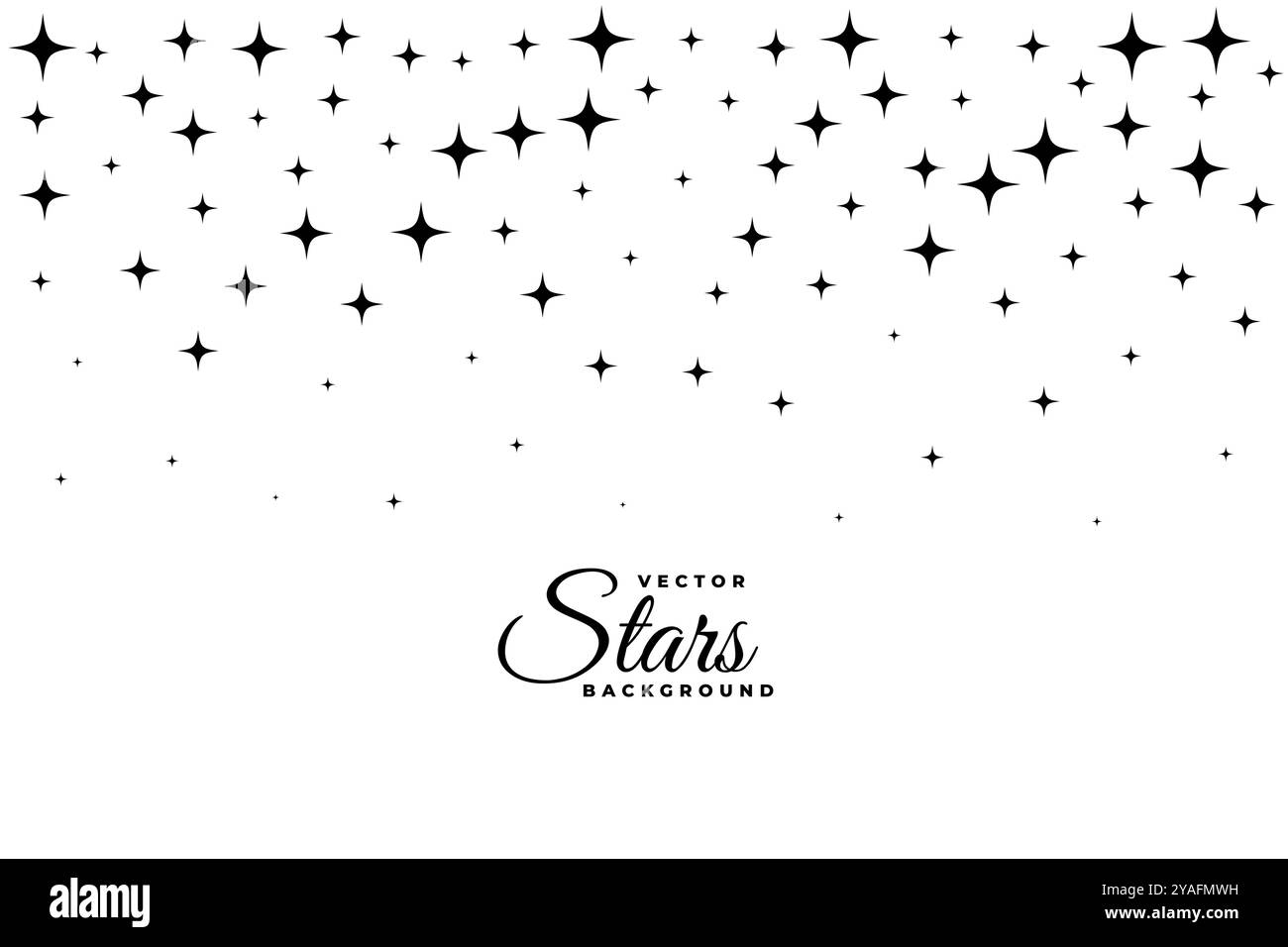 elegant sparkling stars white background design vector Stock Vector ...