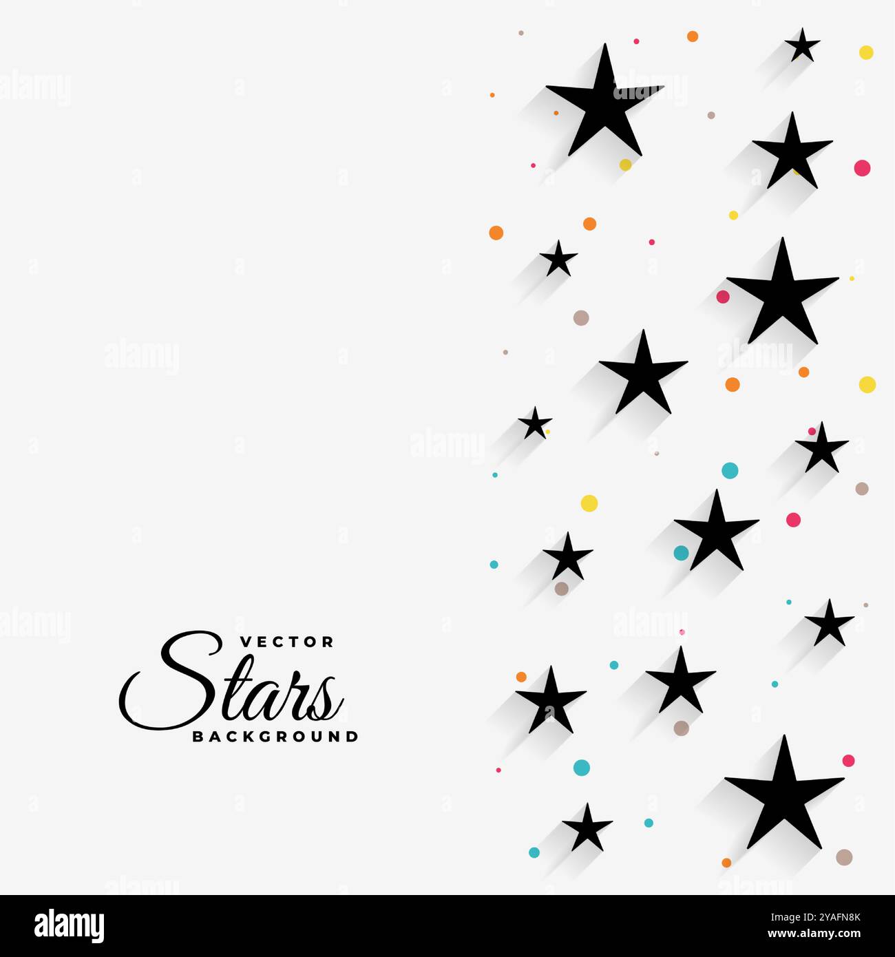 elegant and simple twinkle stars background design vector Stock Vector ...
