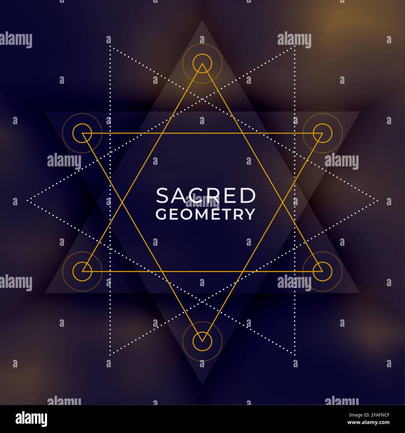 abstract sacred geometry symbol background for cosmic mystery vector ...