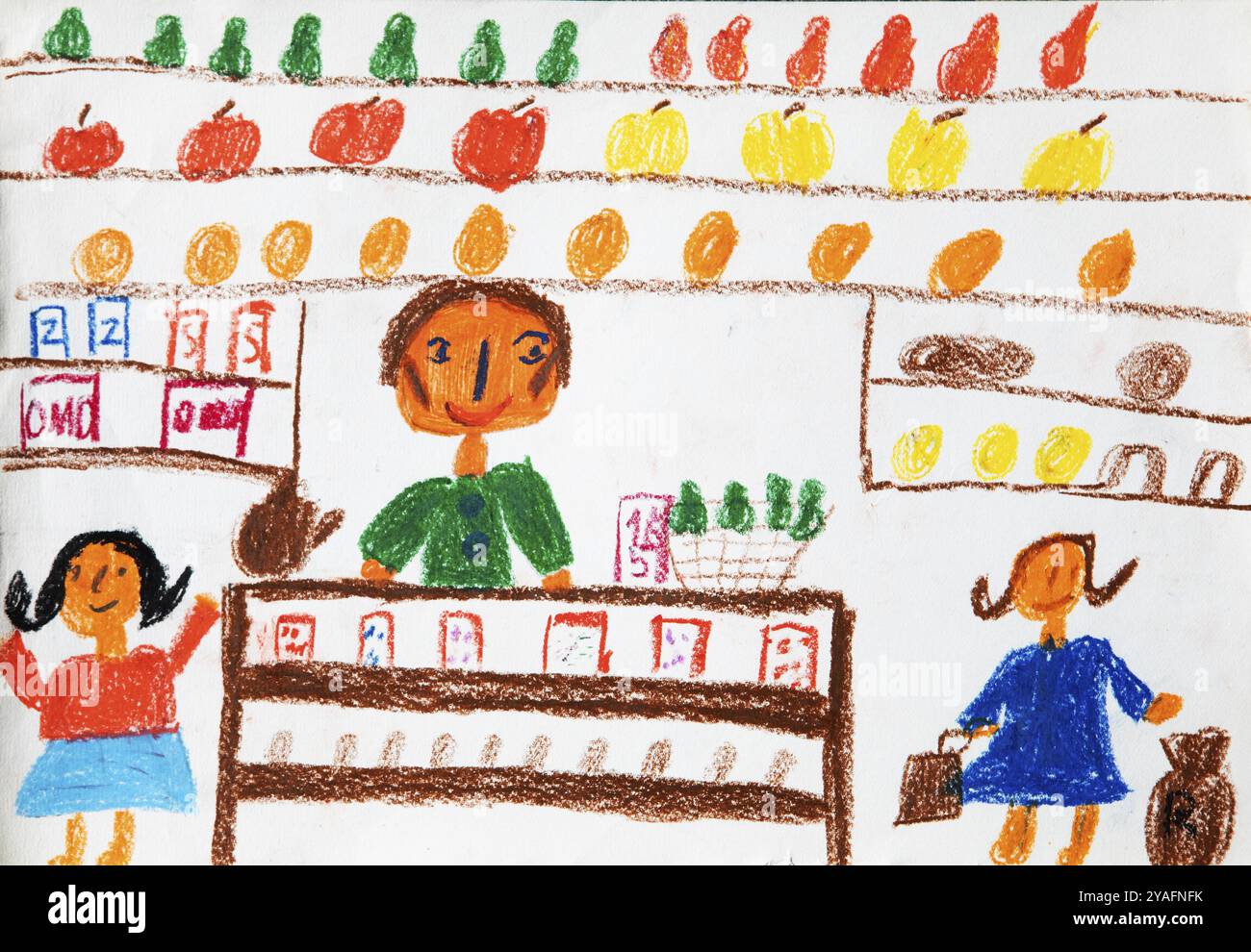 Illustration different stores hi-res stock photography and images - Alamy