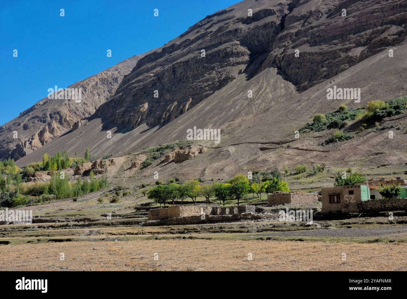 Traditional homes in the remote Shimshal Valley, Shimshal, Gojal ...