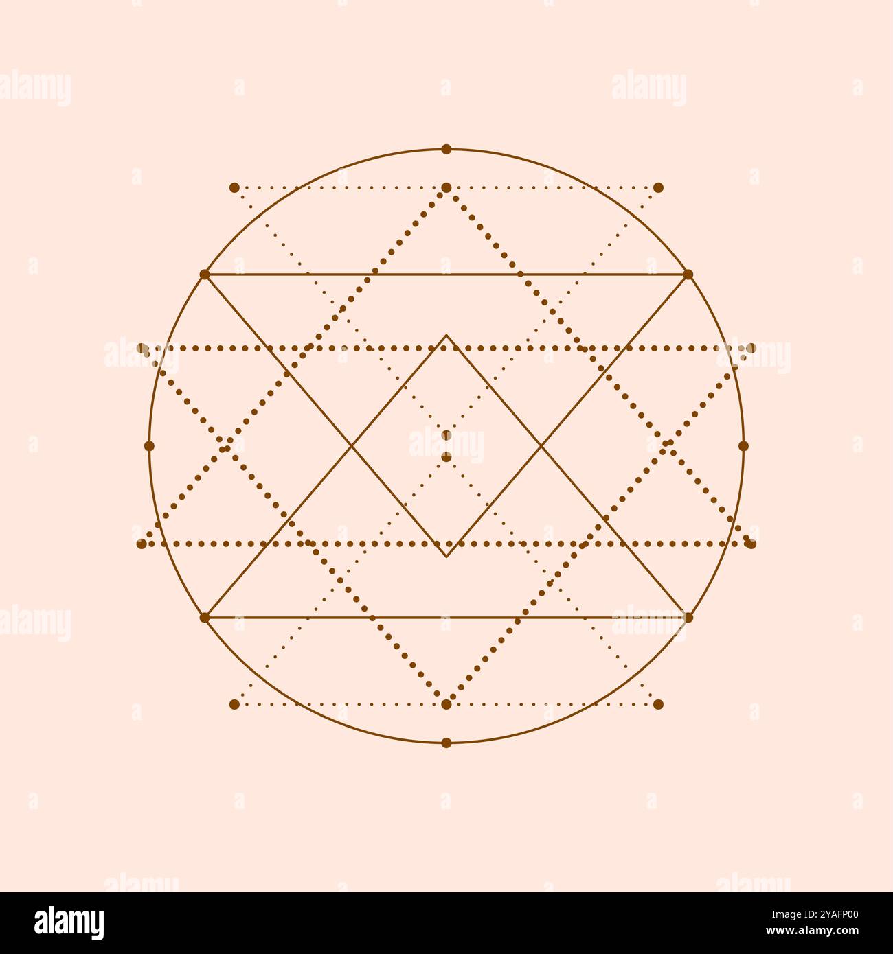 sacred geometry background with astrology and mystic symbol vector ...