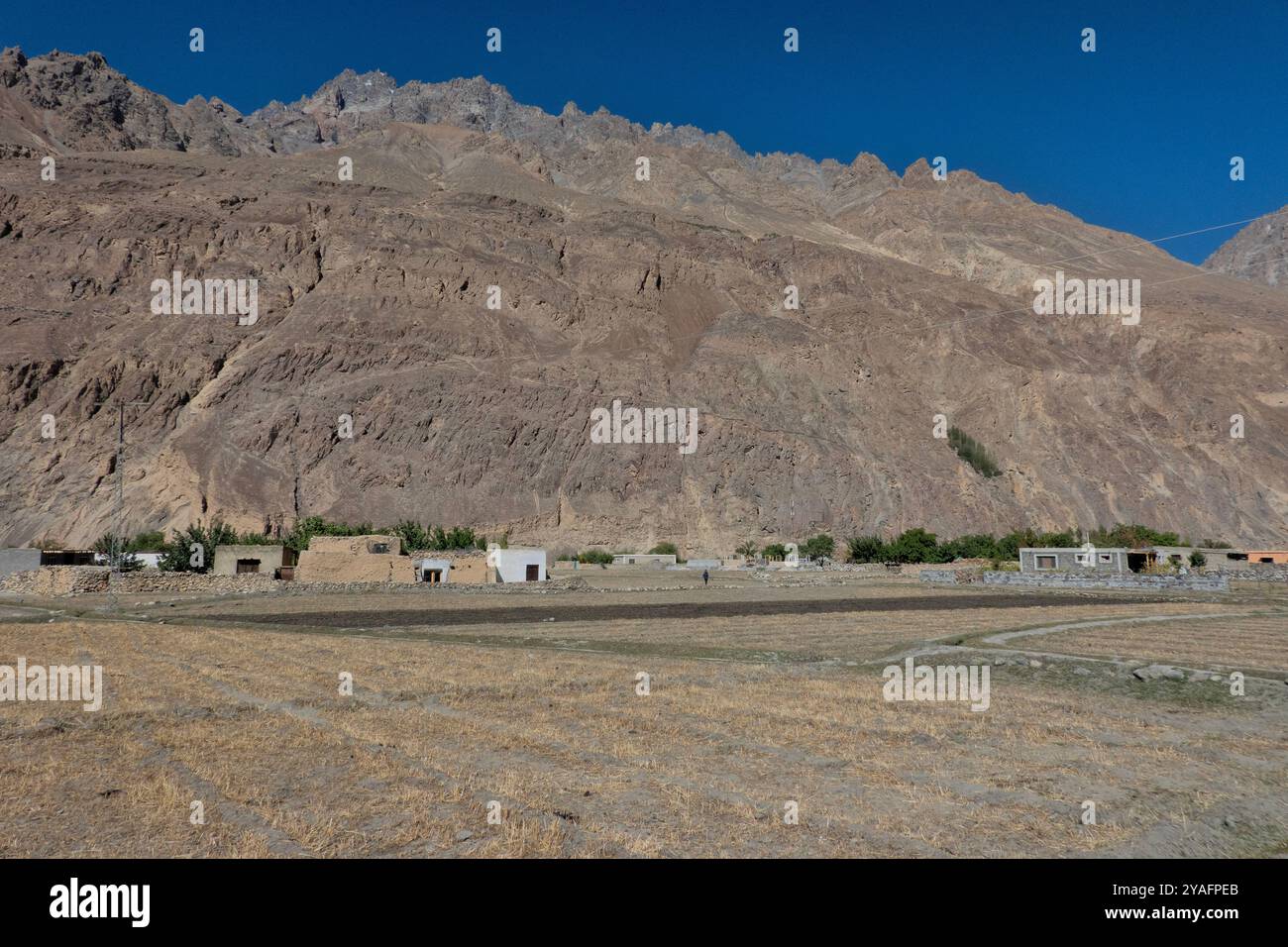 Traditional homes in the remote Shimshal Valley, Shimshal, Gojal ...