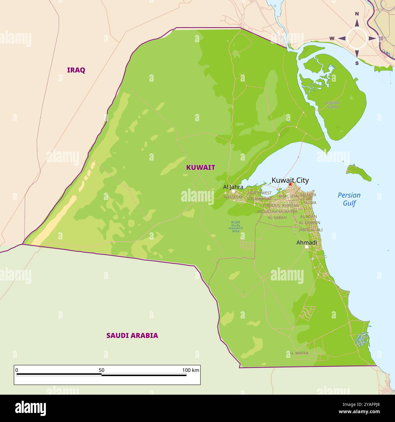 Kuwaits Terrain: Exploring the Physical Map