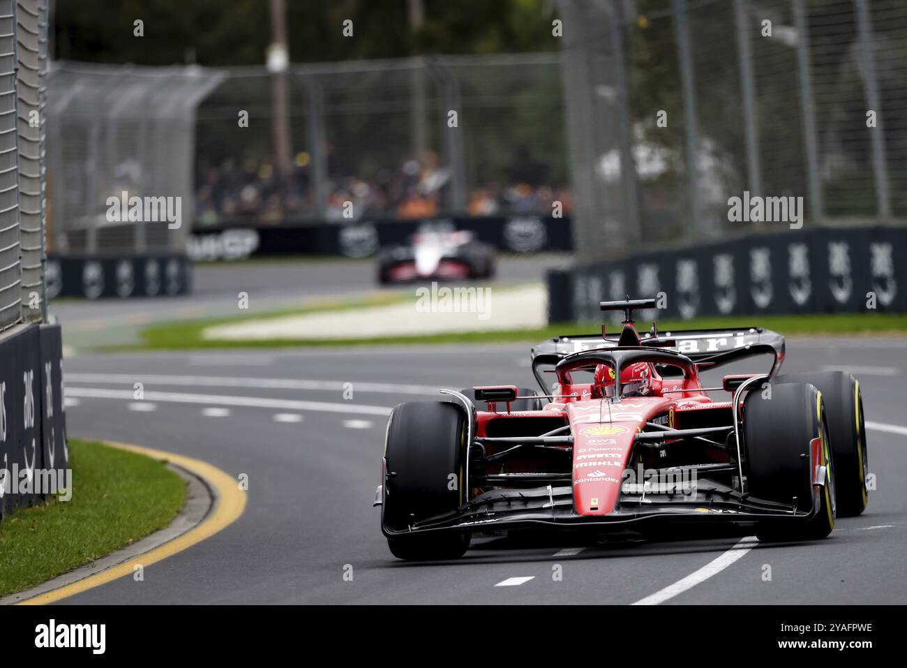 MELBOURNE, AUSTRALIA, APRIL 01: Charles Leclerc of Monaco drives the Ferrari SF-23 in practice ...