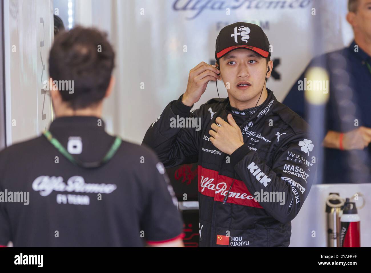 MELBOURNE, AUSTRALIA, APRIL 2: Zhou Guanyu of China who drives the Alfa ...