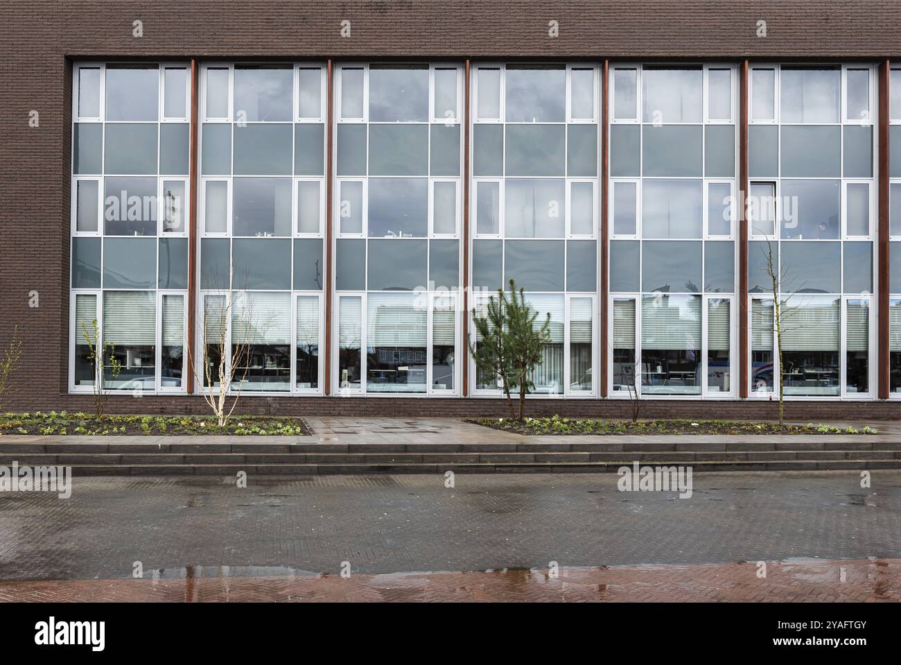 Echt, Limburg, The Netherlands, 04 07 2022, Rectangular windows of the ...