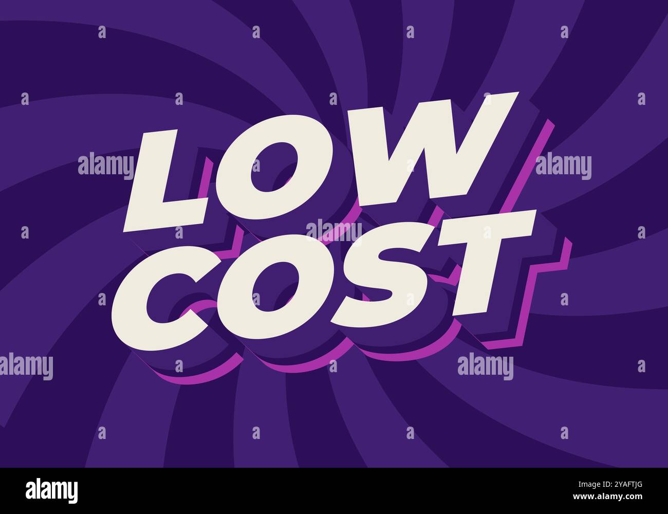 Low cost. Text effect design in 3D style for promotional ads Stock ...