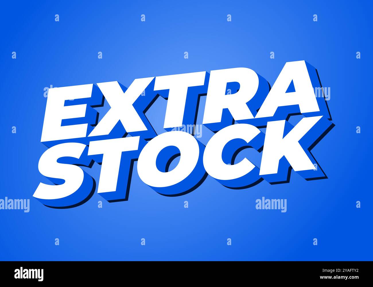 Extra stock. Text effect design in eye catching colors for promotional ...