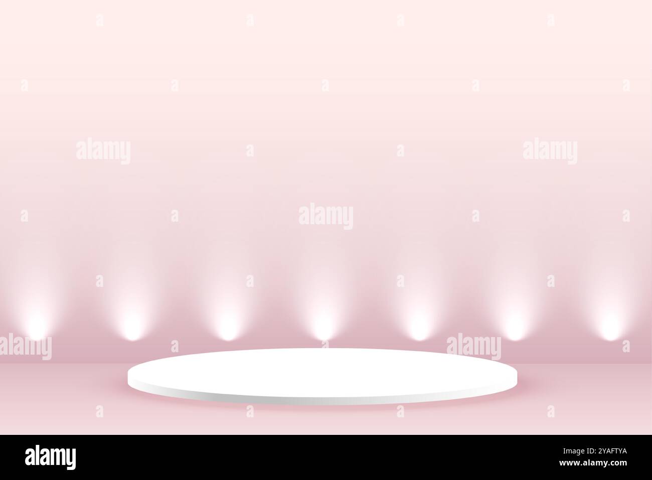 three dimensional blank platform background with light effect vector ...