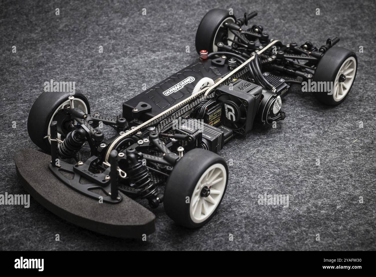 MELBOURNE, AUSTRALIA, NOVEMBER 28:RC car chassis s used in competition ...
