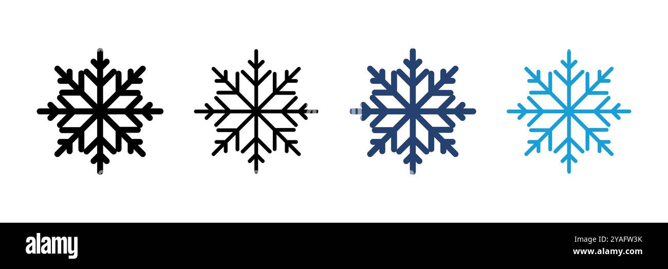 Snow icon vector. snowflake icon vector Stock Vector Image & Art - Alamy