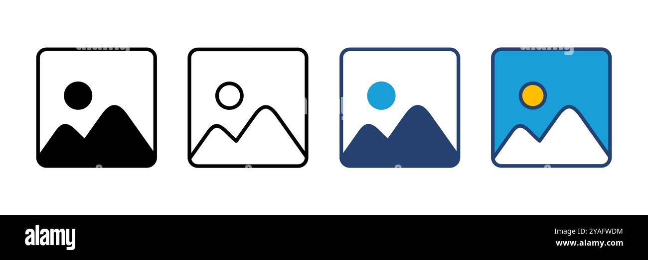 Picture icon vector. photo gallery icon symbol Stock Vector Image & Art ...