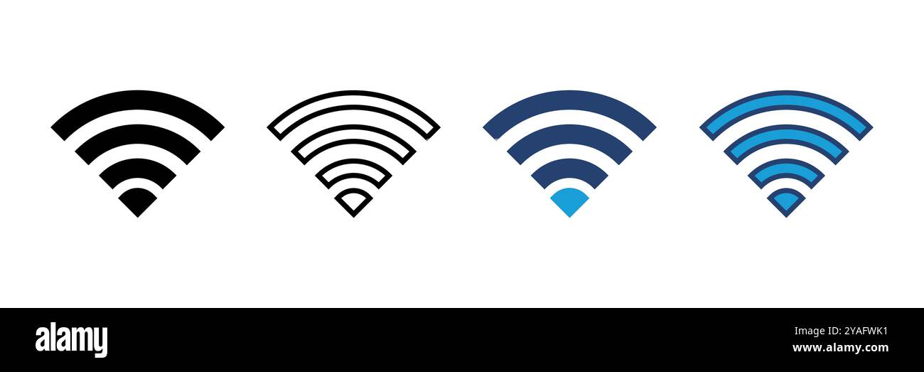 Wifi icon vector. signal vector icon. Wireless icon vector Stock Vector ...